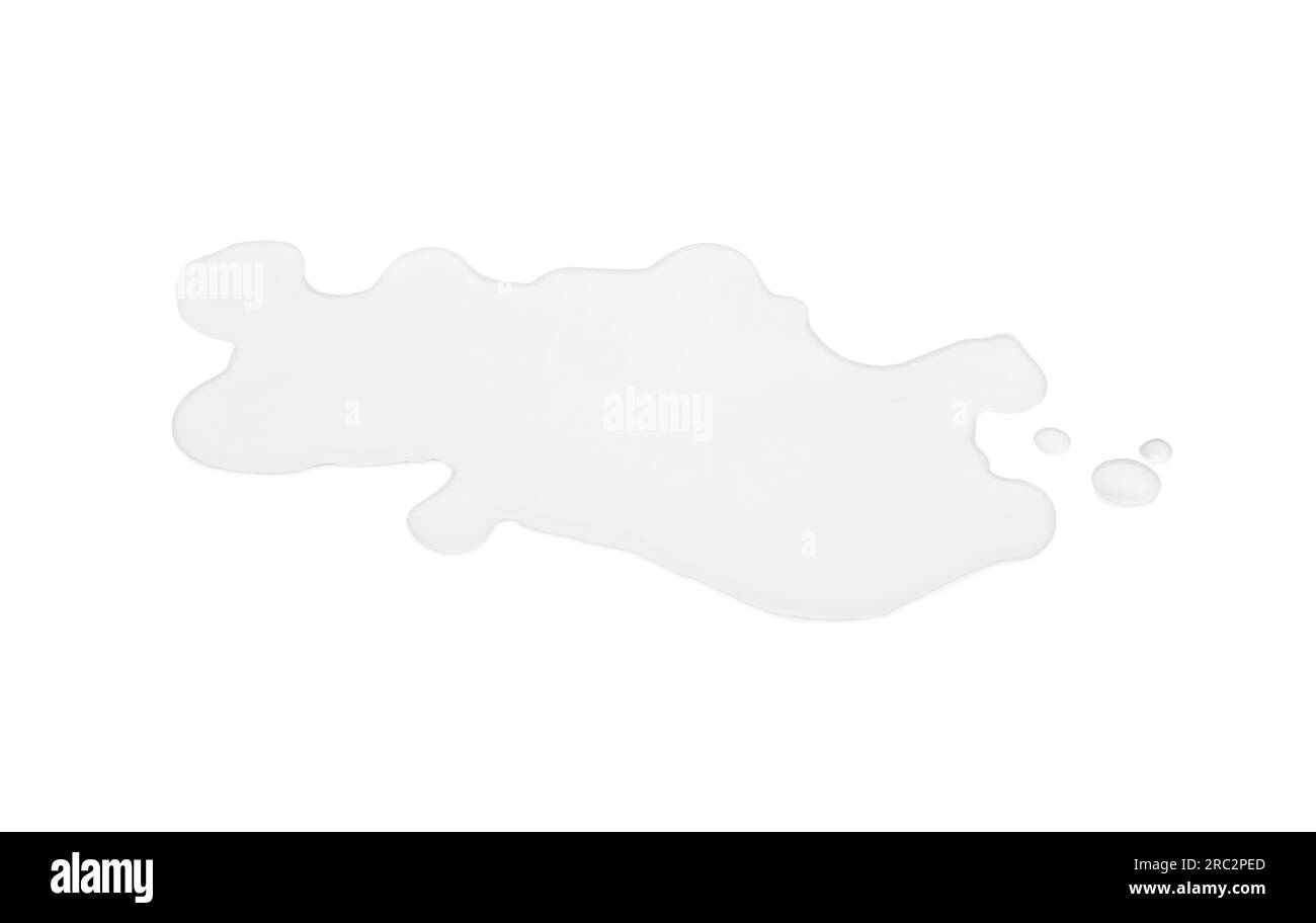 Puddle of pure water on white background Stock Photo - Alamy