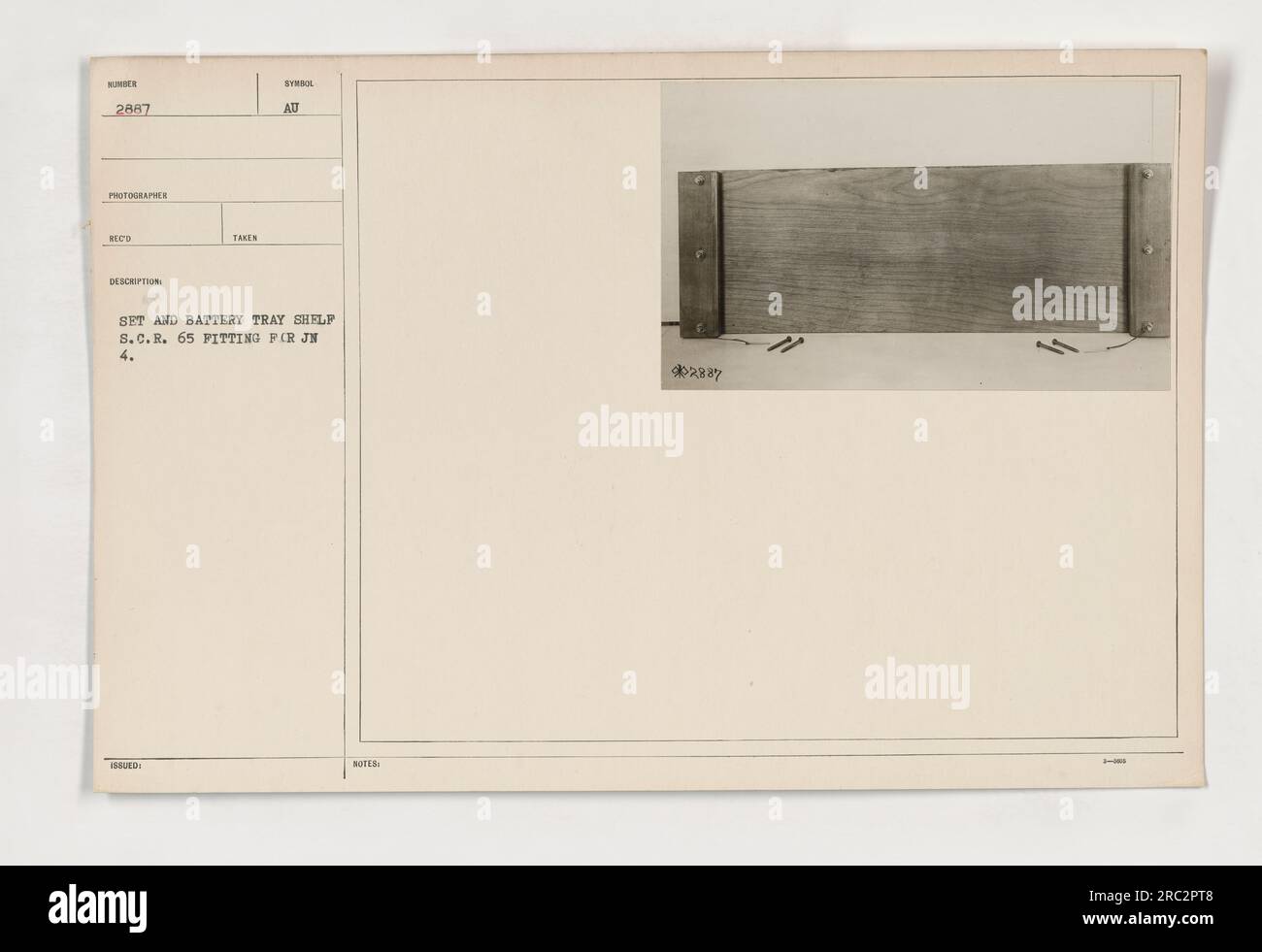 Image 111-SC-2887 shows a set and battery tray shelf S.C.R. 65 fitting ...