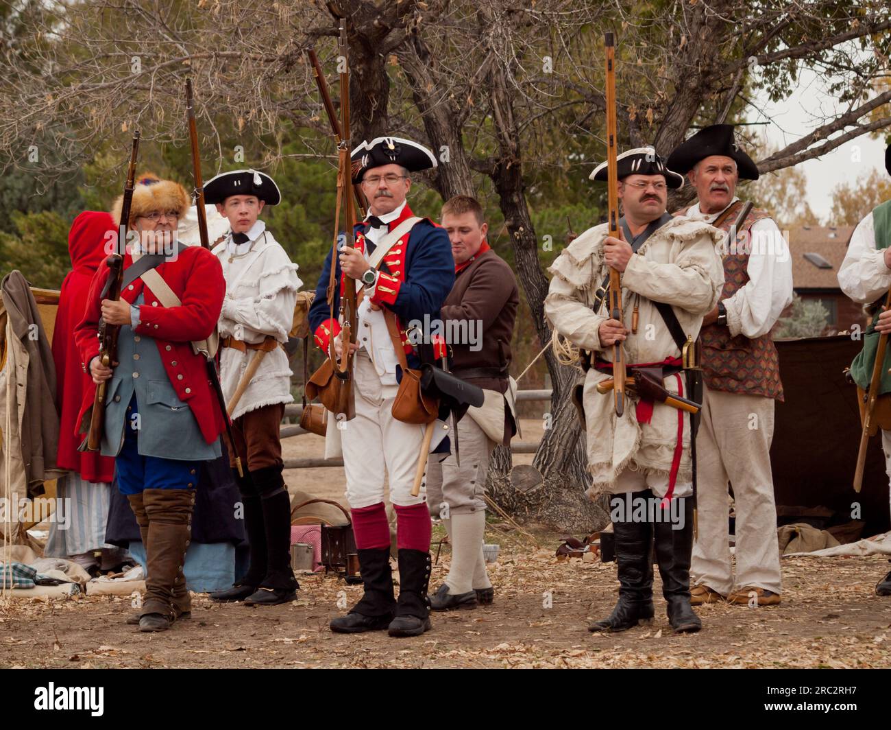 Revolutionary War Reenactment Stock Photo - Alamy