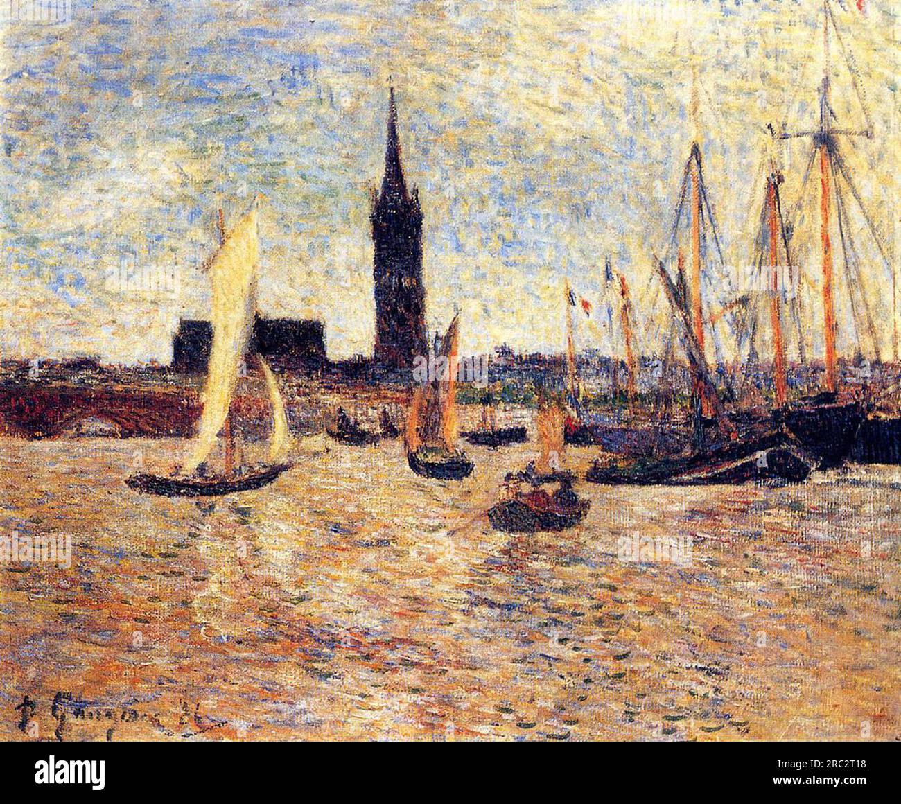 Bordeaux Harbour 1886; France by Paul Gauguin Stock Photo - Alamy