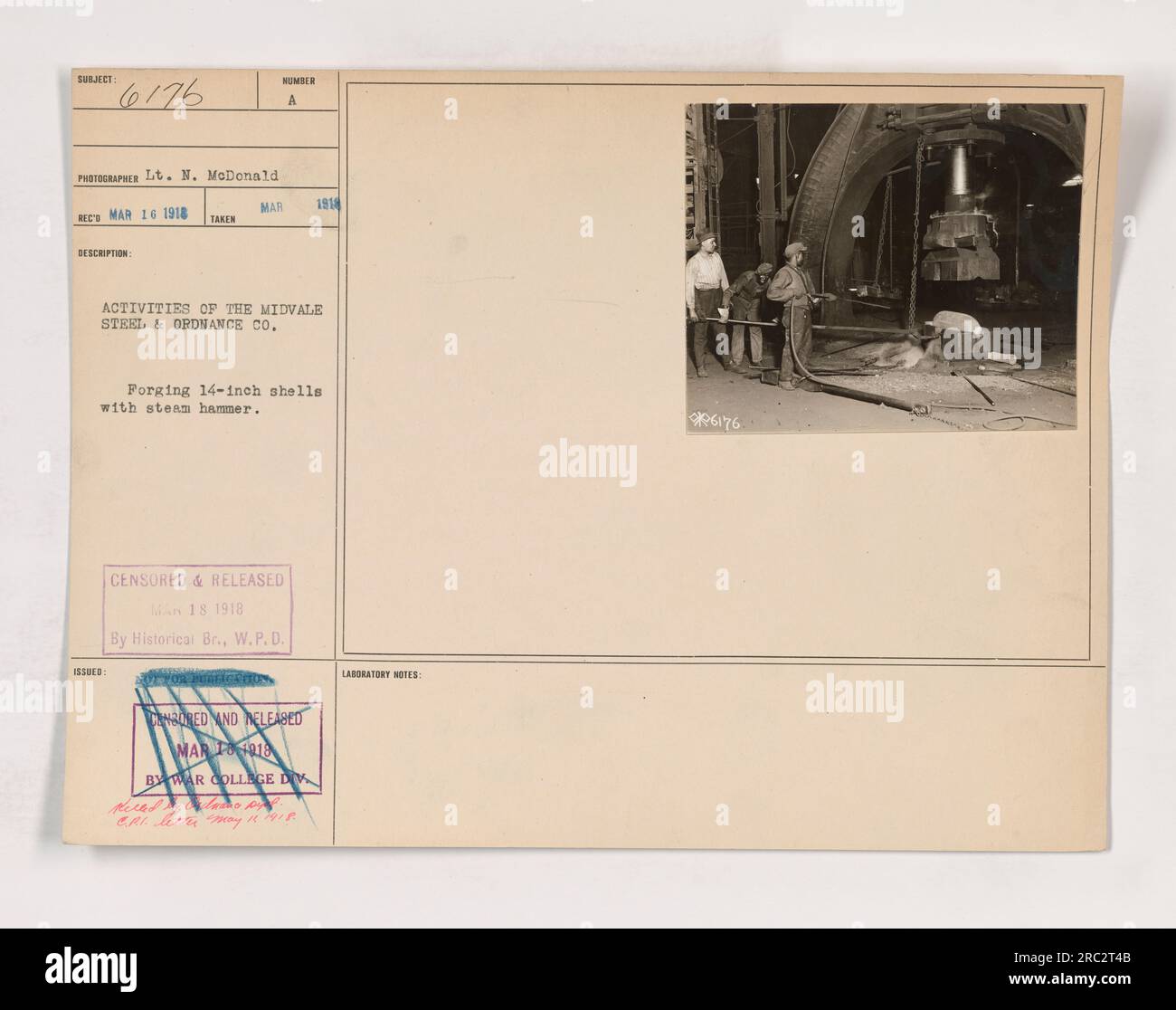 "Manufacture of big shells at the Midvale Steel & Ordnance Co. during ...