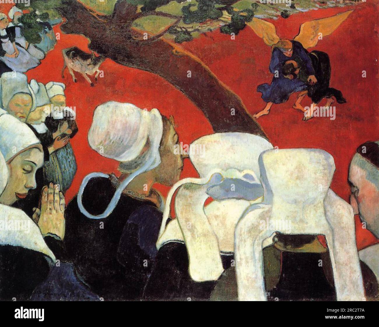 The Vision after the Sermon (Jacob wrestling with the Angel) 1888; Pont ...