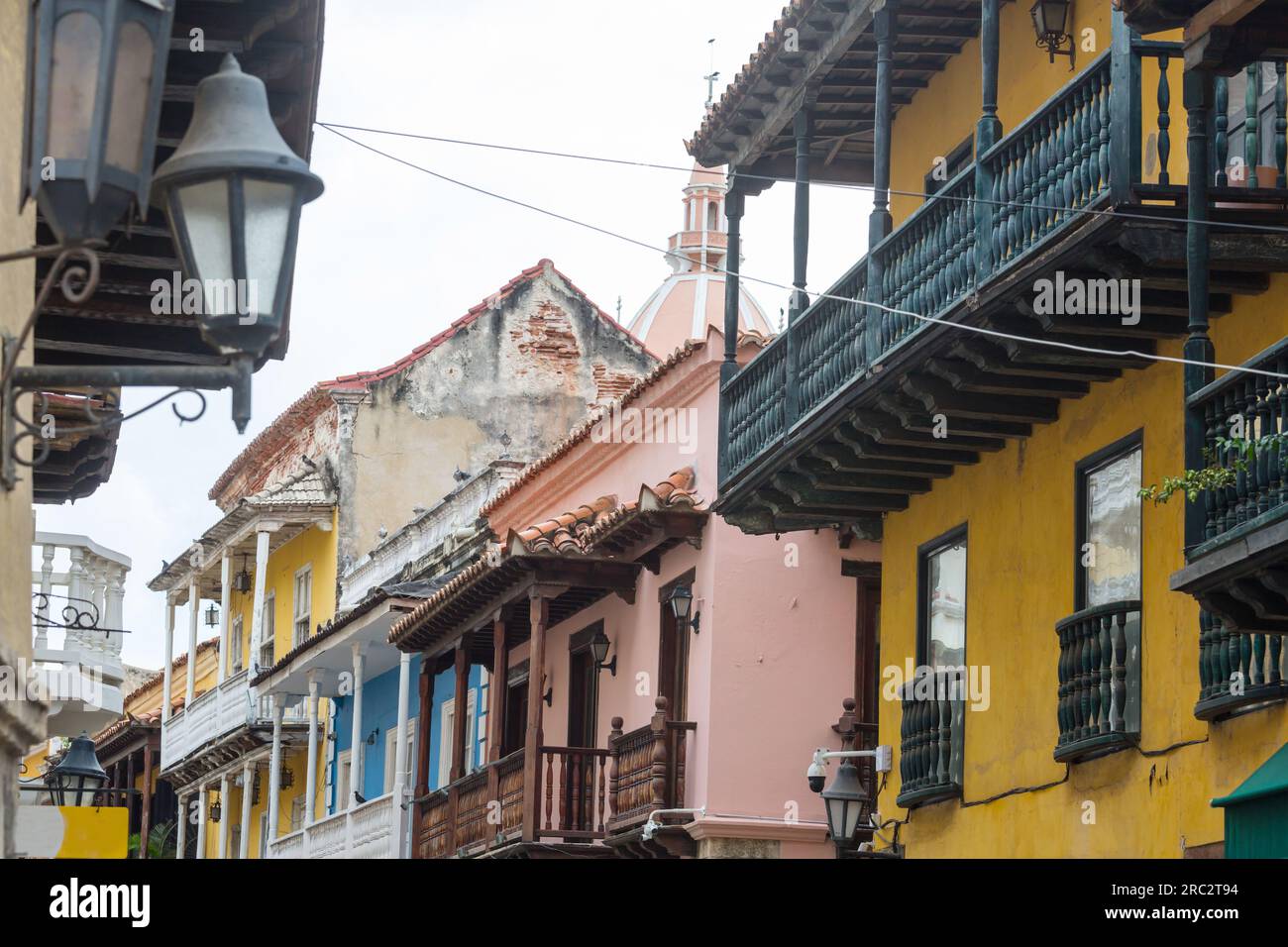 View of ancient city Cartagena de Indias, Colombia Stock Photo - Alamy