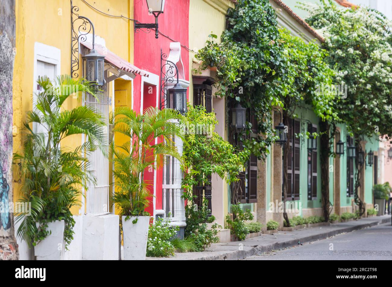 View of ancient city Cartagena de Indias, Colombia Stock Photo - Alamy