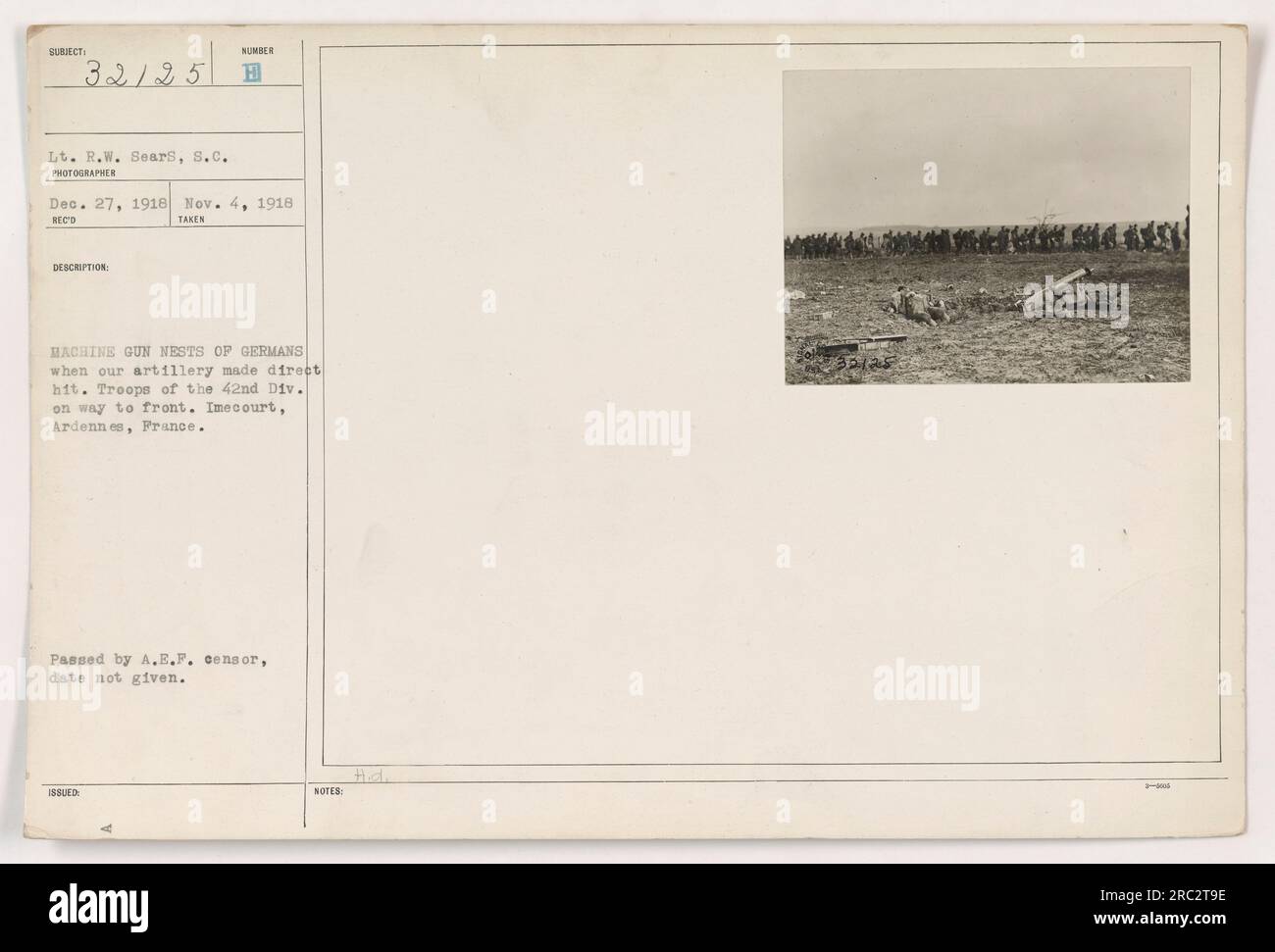 Soldiers of the 42nd Division advancing towards the front after our ...