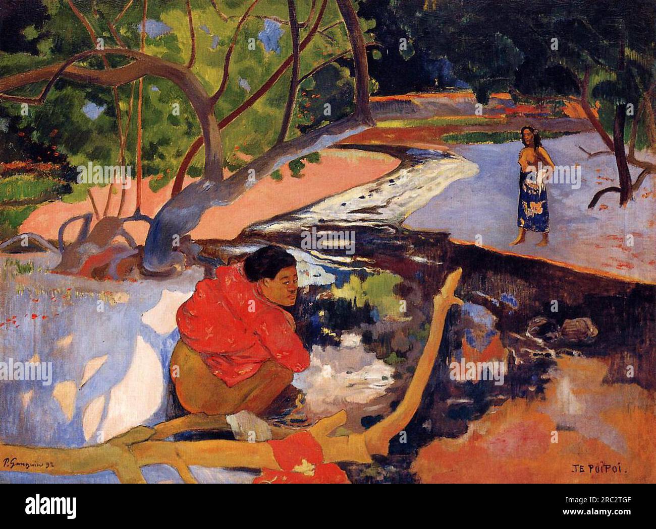 The morning 1892; French Polynesia by Paul Gauguin Stock Photo - Alamy
