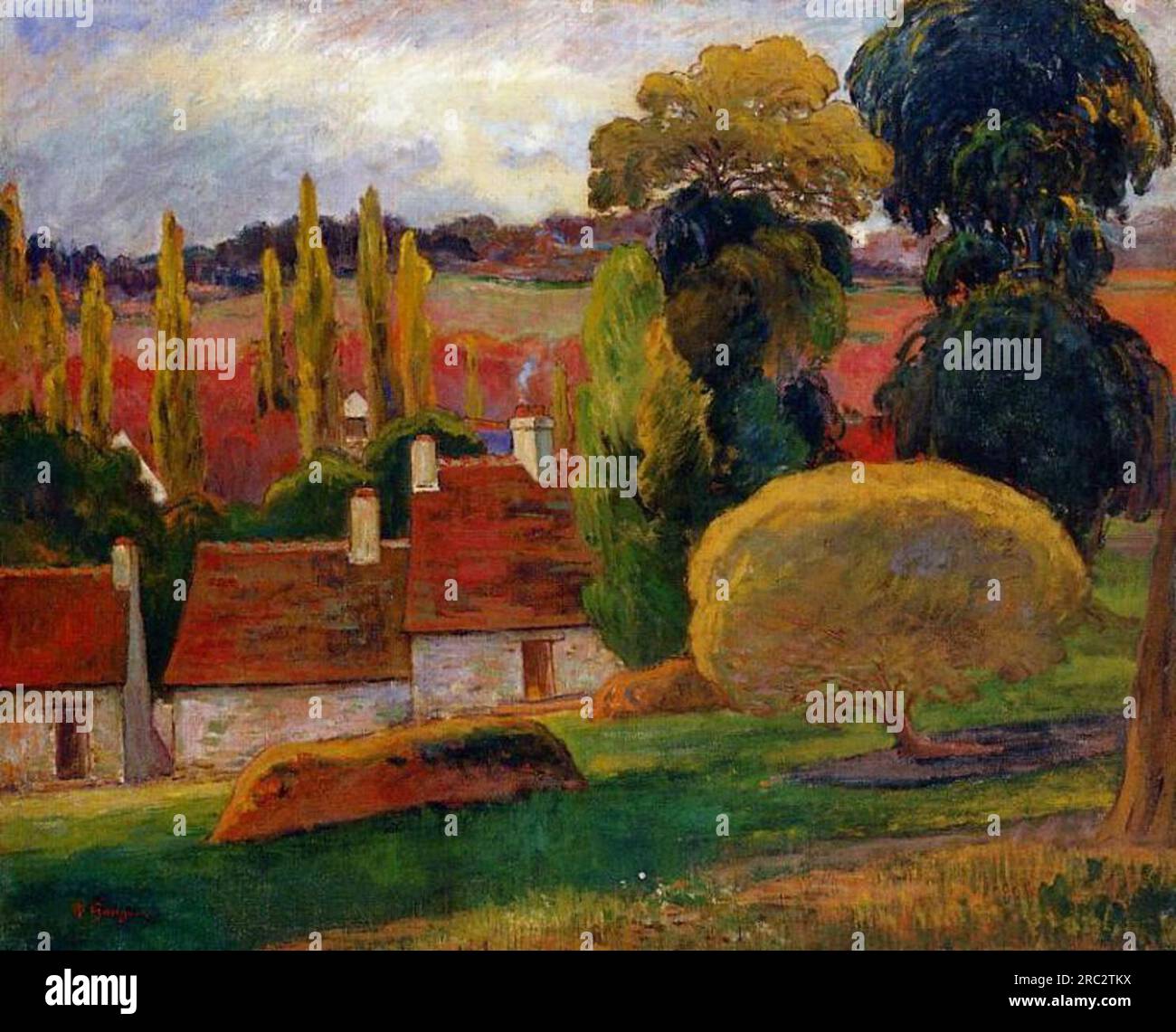 Farm in Brittany 1894; Paris, France by Paul Gauguin Stock Photo - Alamy