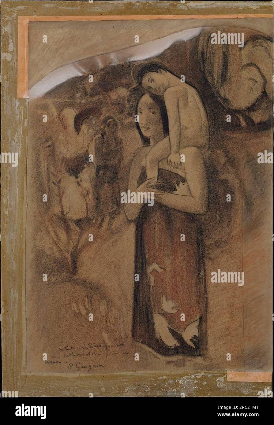 Hail Mary (Ia Orana Maria) 1895 by Paul Gauguin Stock Photo - Alamy