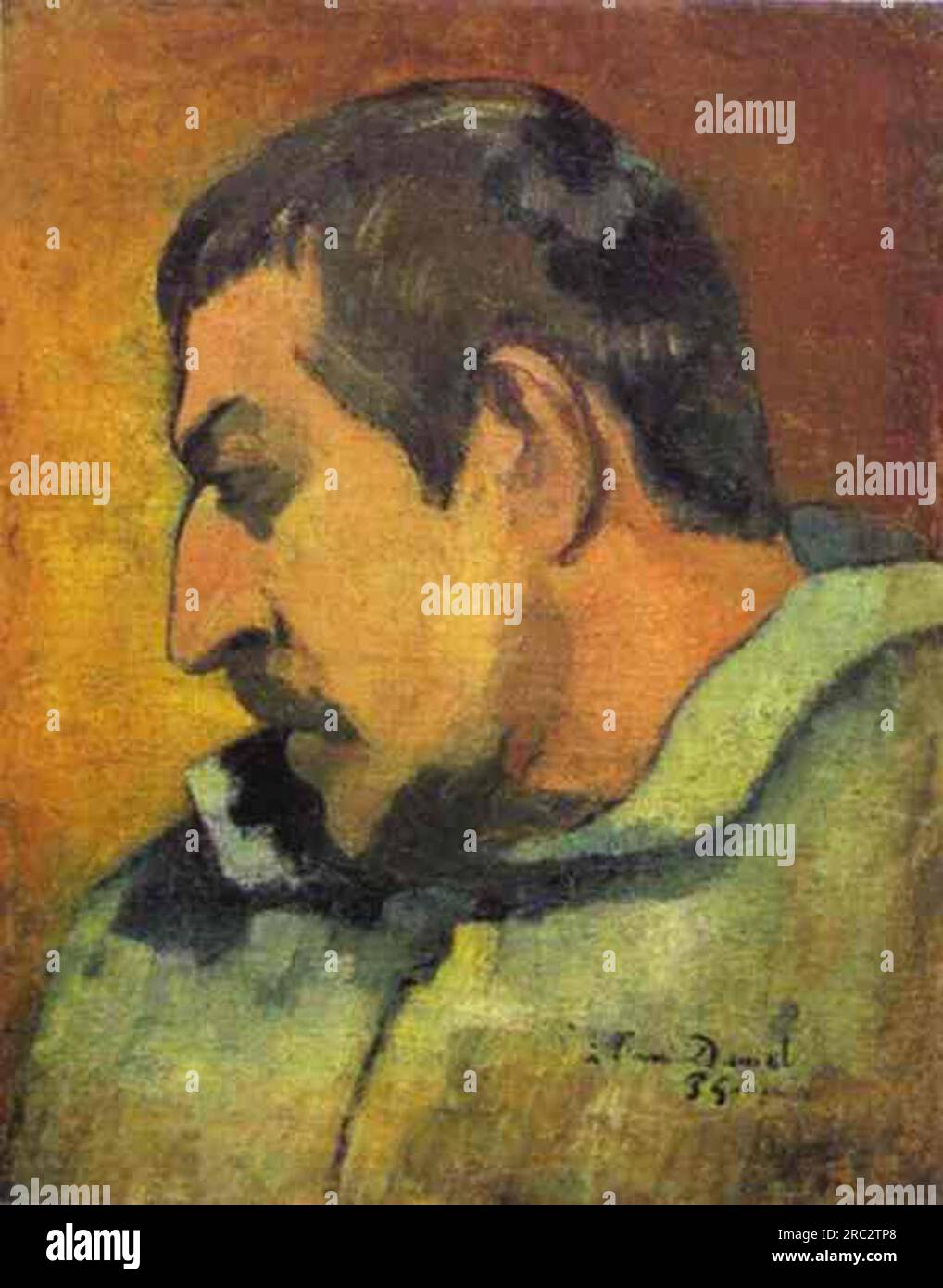 Self Portrait 1896; French Polynesia by Paul Gauguin Stock Photo - Alamy