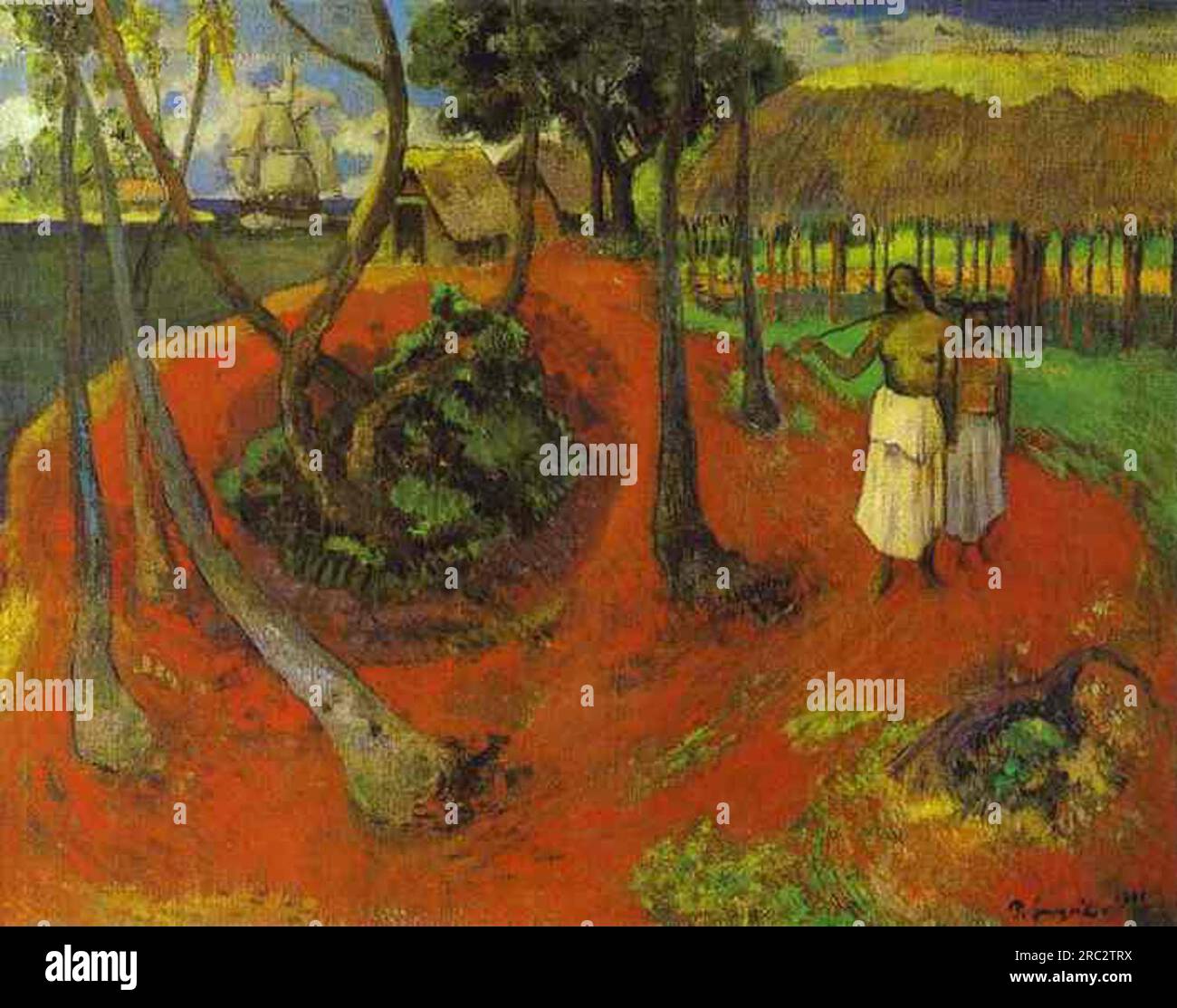 Tahitian idyll 1901; French Polynesia by Paul Gauguin Stock Photo - Alamy