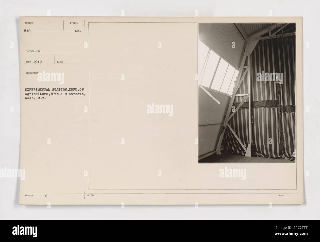 Experimental station at the Department of Agriculture in Washington, D ...