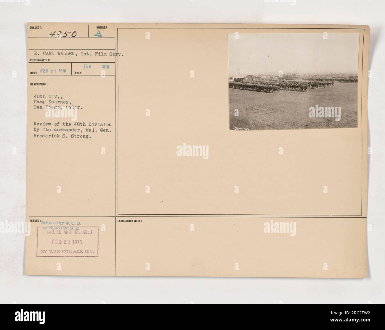 Major general frederick s strong hi-res stock photography and images ...
