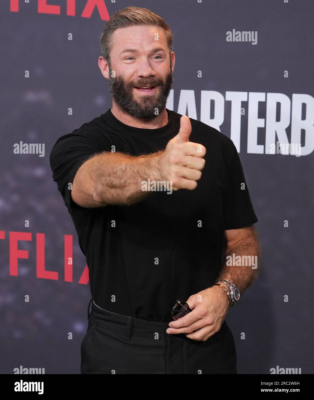 Los Angeles, USA. 11th July, 2023. Julian Edelman arrives at the ...