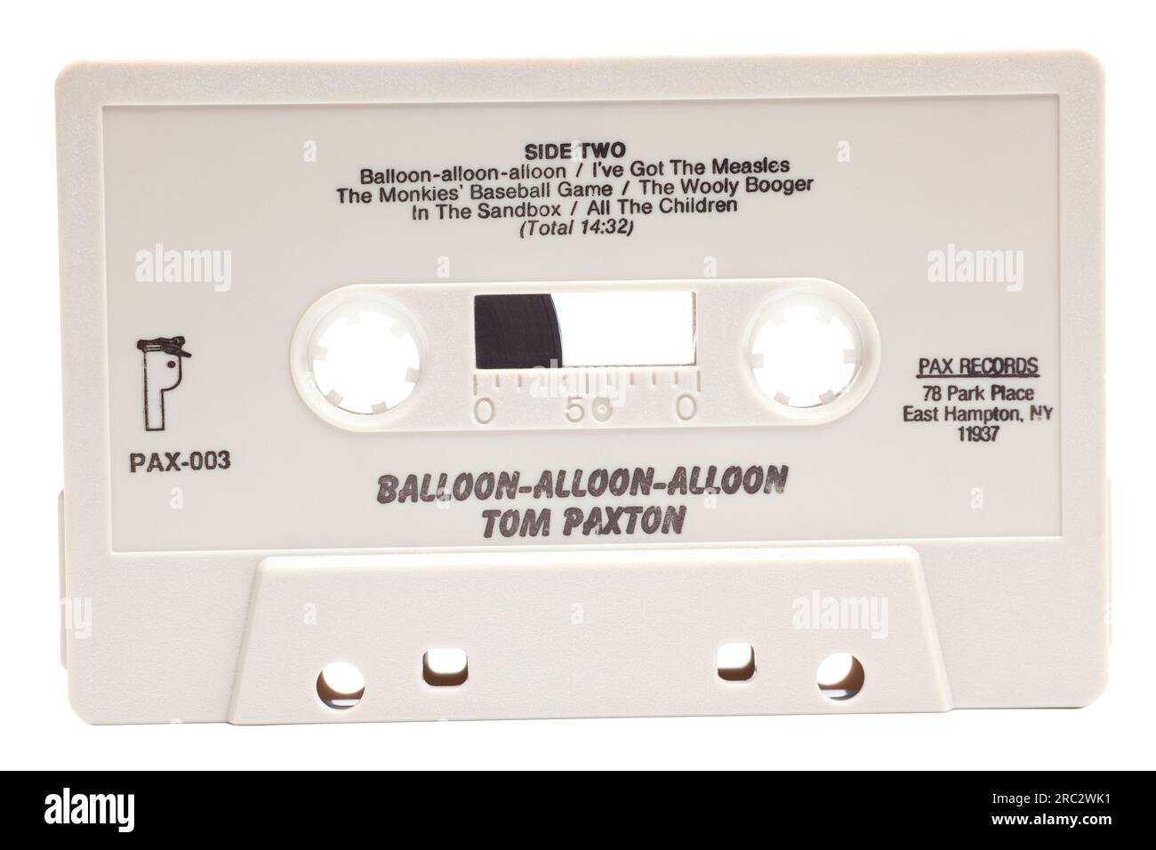 Audio cassette tape Tom Paxton, Balloon-alloon-alloon, PAX RECORDS,side ...