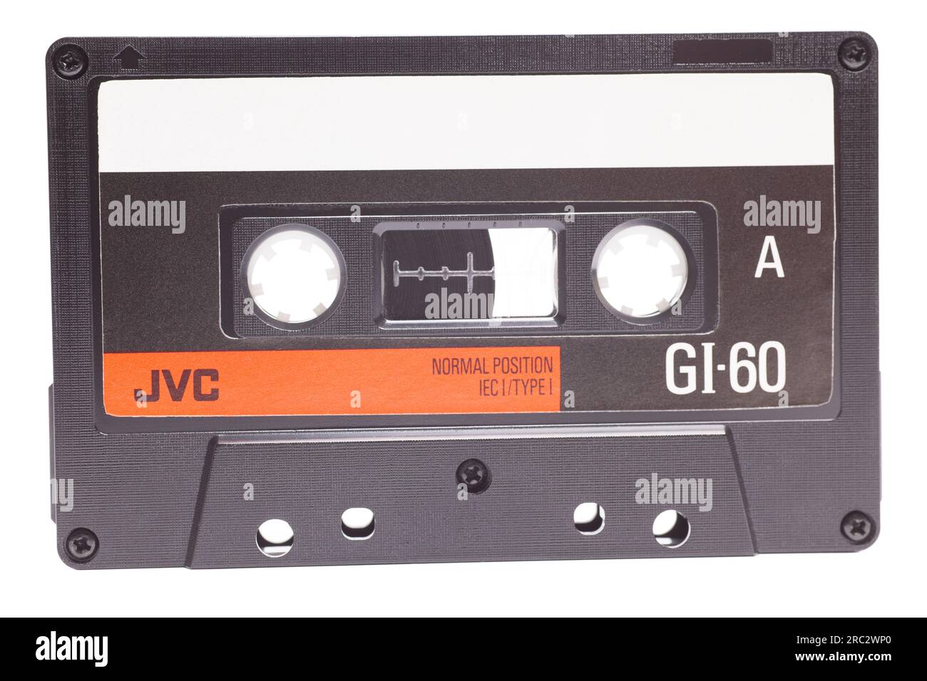 Audio cassette tape JVC GI-60, side A, isolated on white background Stock Photo - Alamy