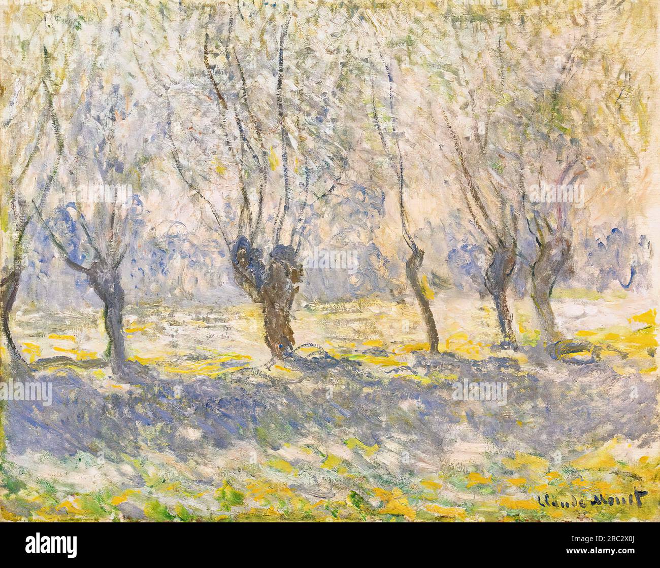Monet willows hi-res stock photography and images - Alamy