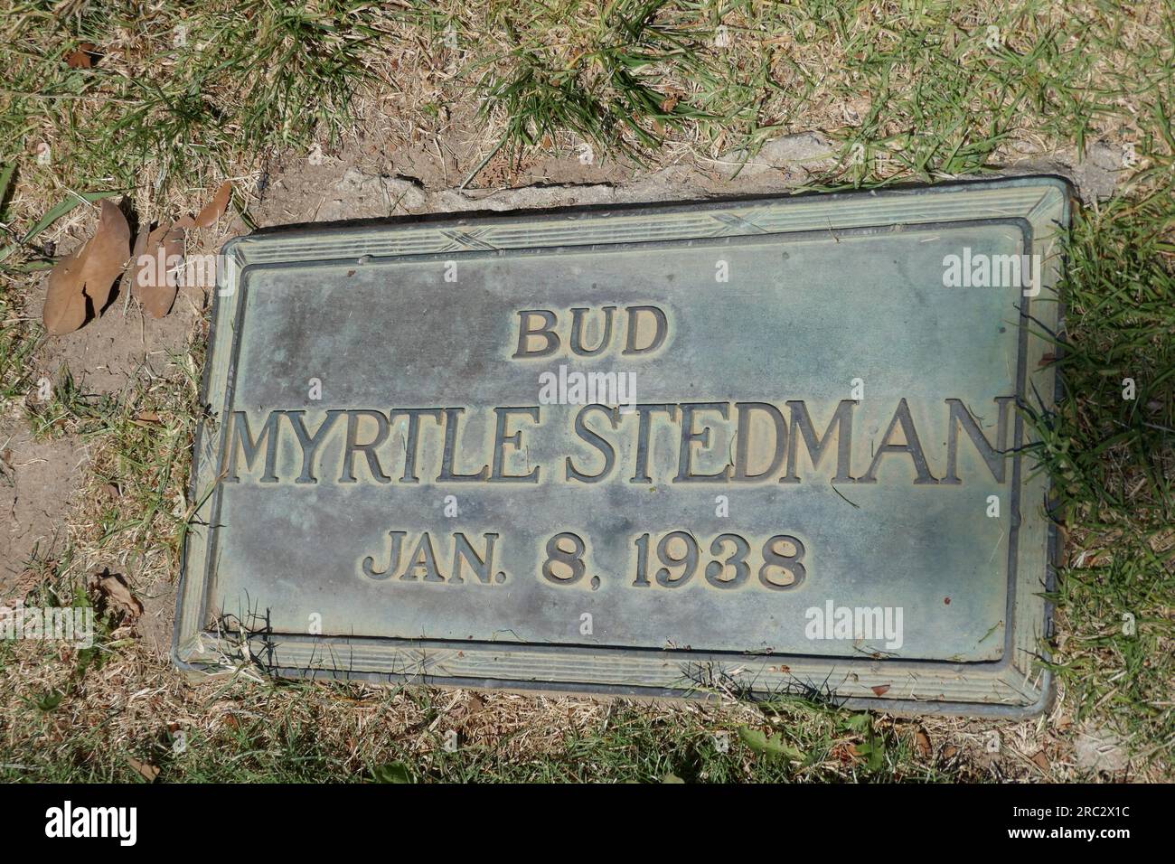 Inglewood, California, USA 11th July 2023 Actress Myrtle Stedman Grave ...