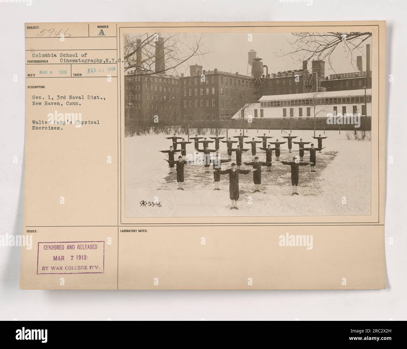 Soldiers participate in Walter Camp's physical exercise program at ...