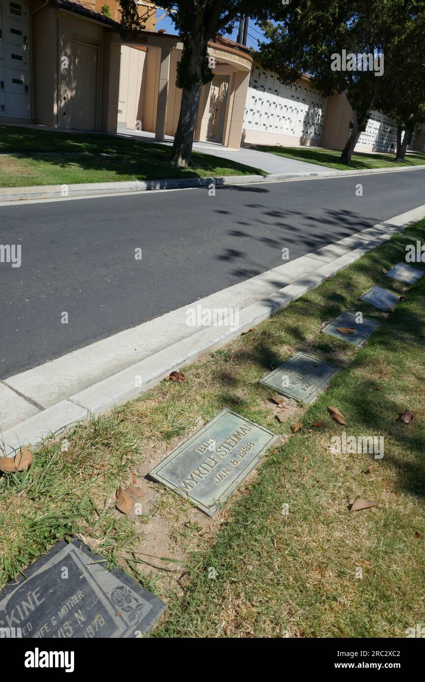 Inglewood, California, USA 11th July 2023 Actress Myrtle Stedman Grave ...