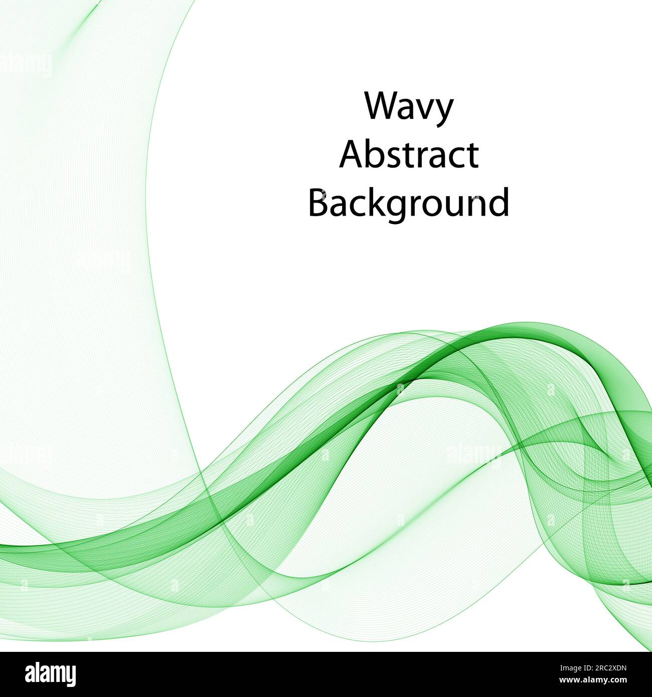 green wave. abstract vector graphics Stock Photo - Alamy