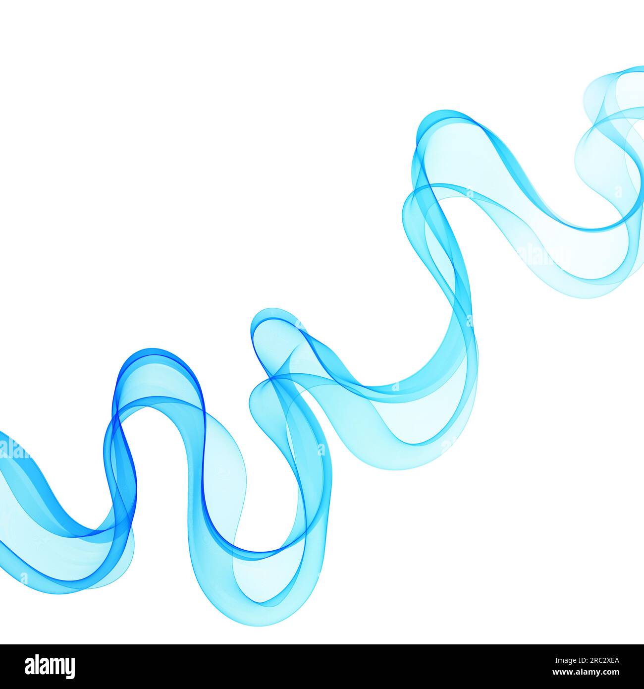 Smooth wavy blue lines in the form of abstract waves Stock Photo - Alamy
