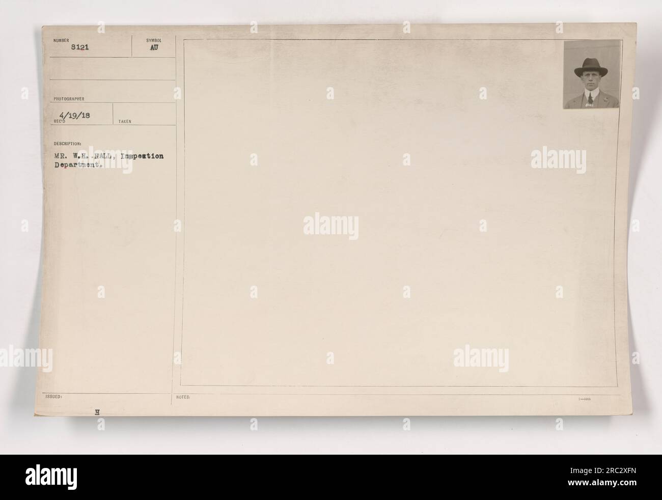 Soldier conducting inspection in the Inspection Department during World ...