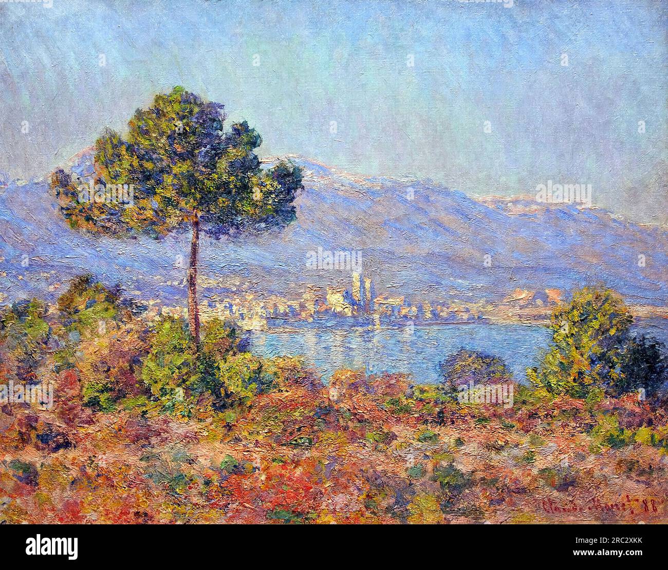Claude Oscar Monet – View of Antibes from the Notre-Dame Plateau 1888 ...