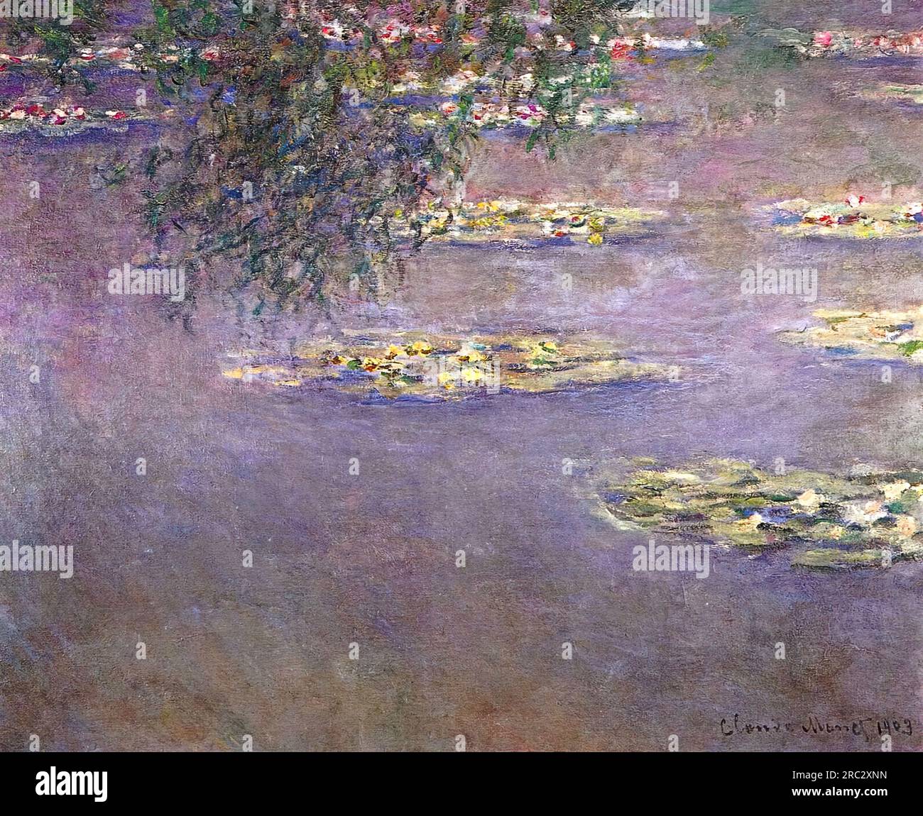 Monet Water Lilies, Claude Oscar Monet (1840-1926 Stock Photo - Alamy