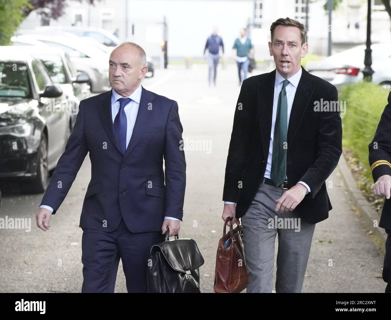 RTE's highest-paid presenter Ryan Tubridy (right) with his agent Noel ...