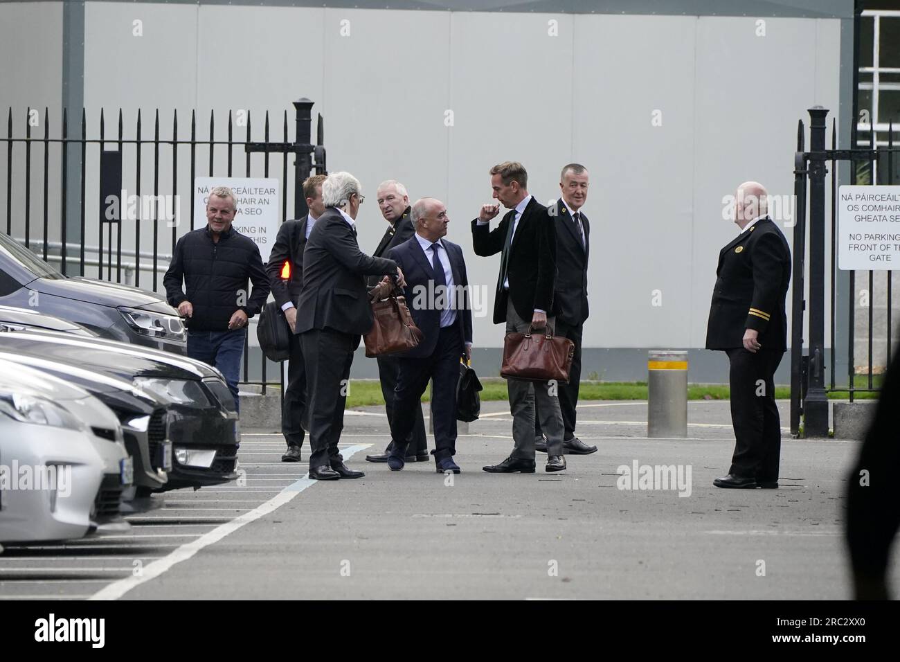 RTE's highest-paid presenter Ryan Tubridy (third right) with his agent ...