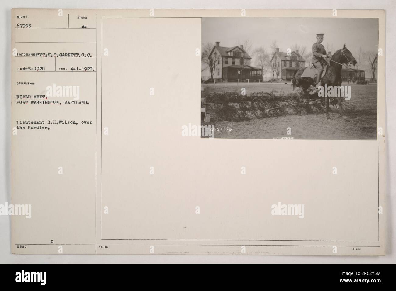 Lieutenant H.H. Wilson demonstrates his agility and athleticism as he ...