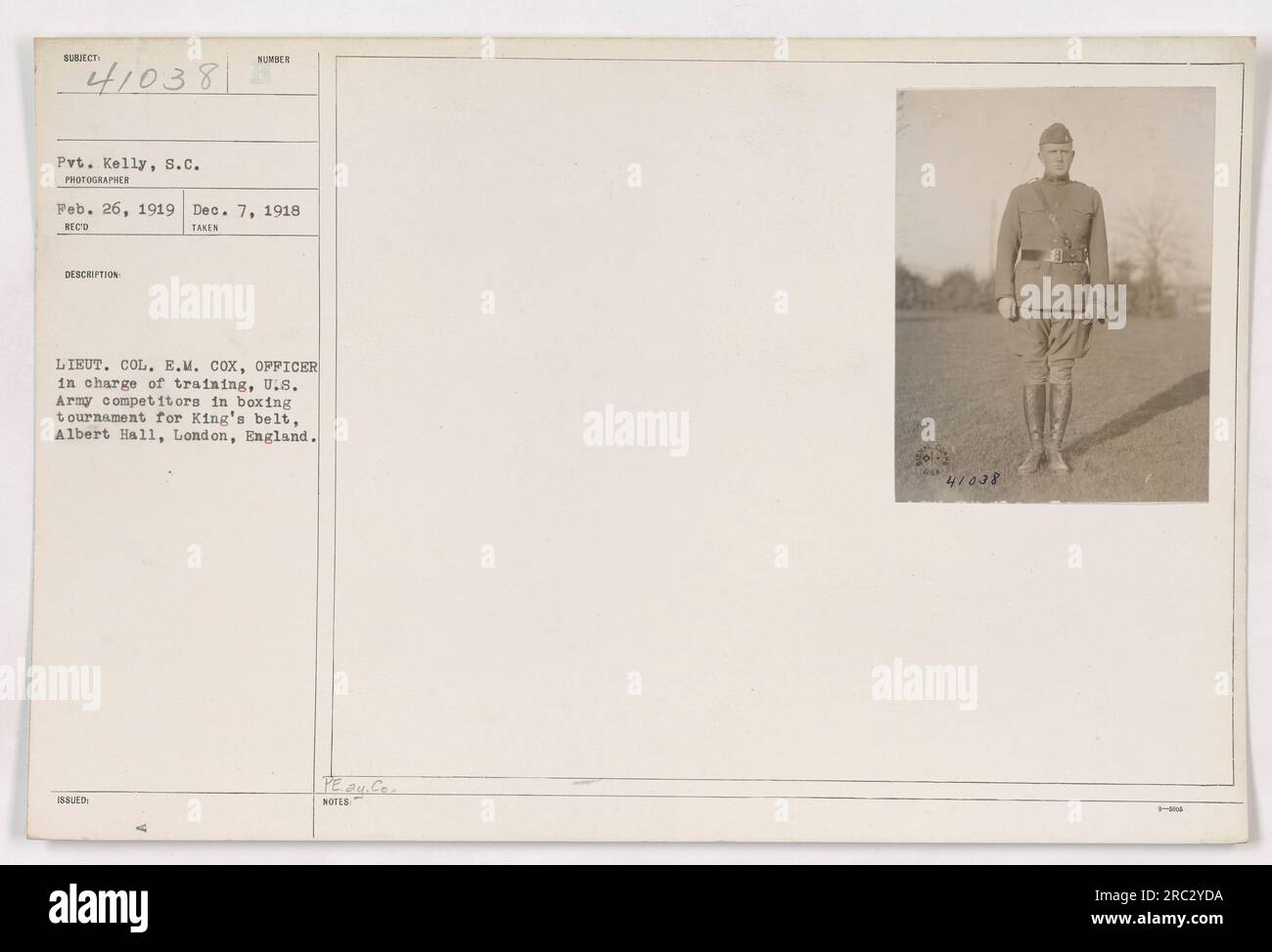 Lieutenant Colonel E.M. Cox, the officer in charge of training, is ...