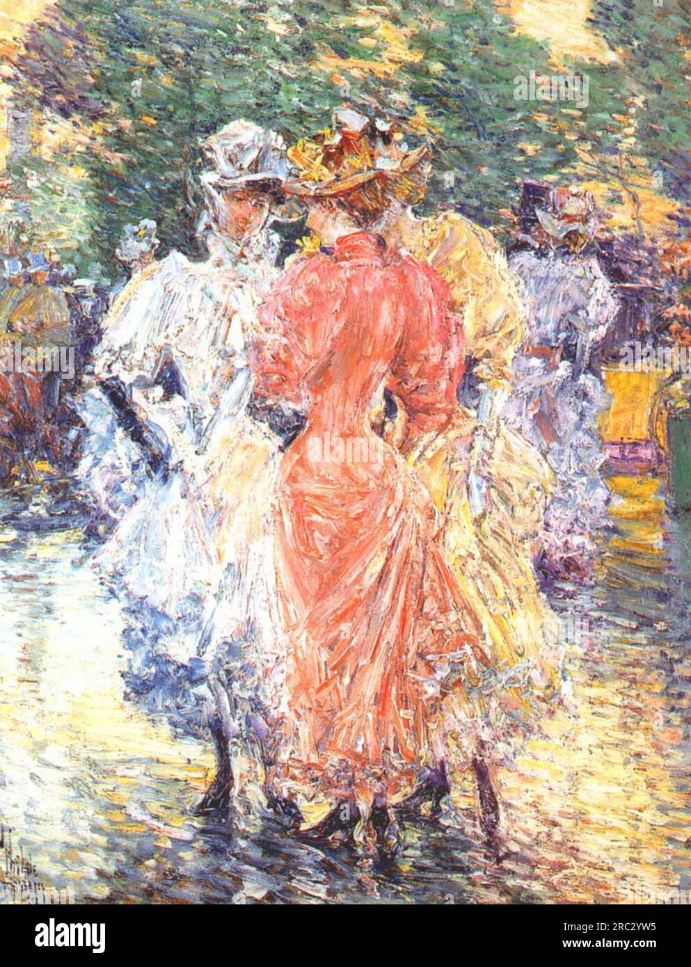 Conversation on the Avenue 1892 by Childe Hassam Stock Photo - Alamy
