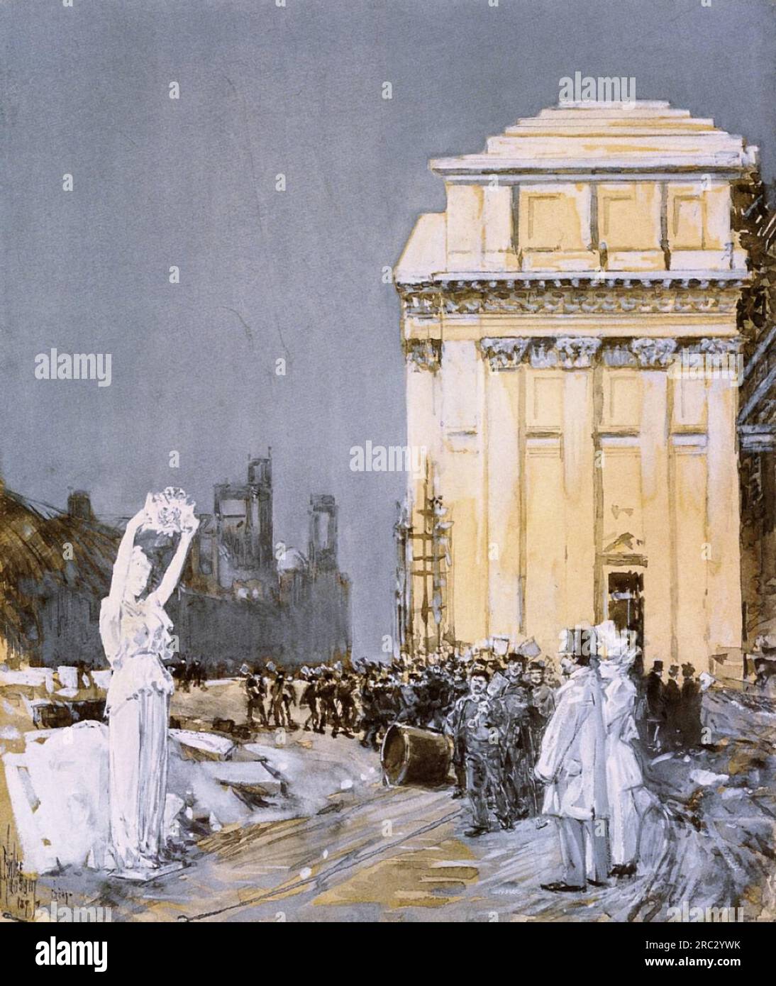 Scene at the World's Columbian Exposition, Chicago, Illinois 1892 by ...