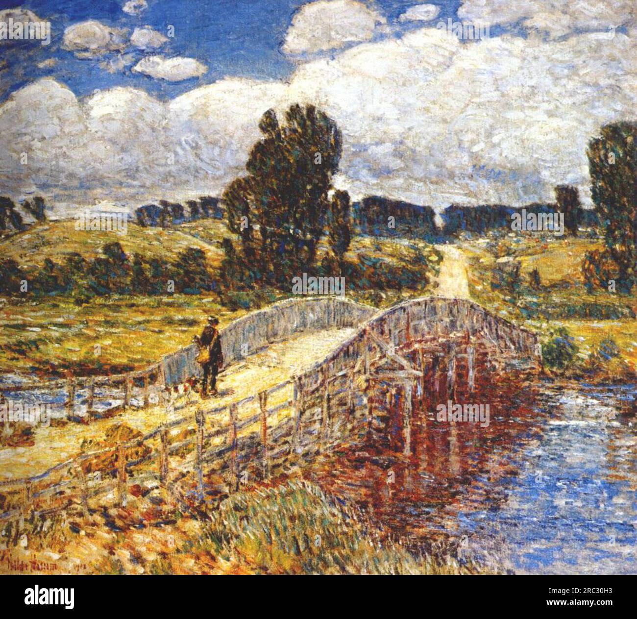 Bridge at Old Lyme 1908 by Childe Hassam Stock Photo - Alamy