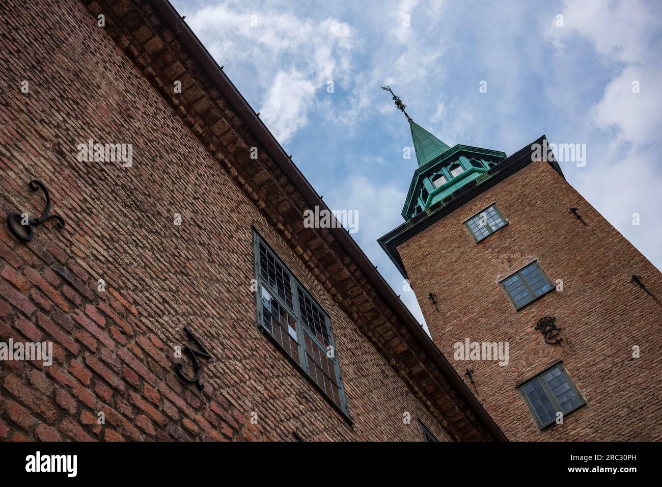 Akershus Fortress in Oslo, Norway that was built during the Middle Ages ...