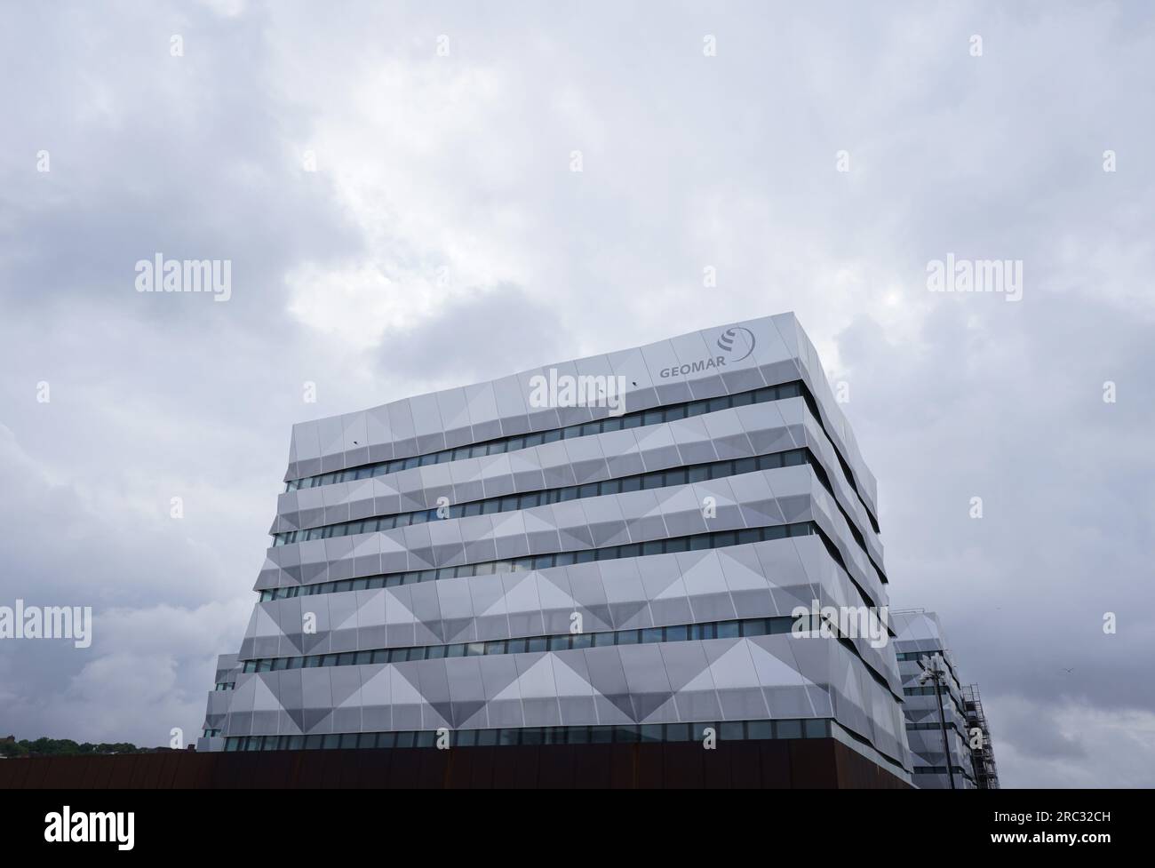 Kiel, Germany. 12th July, 2023. The Geomar logo can be seen on the ...