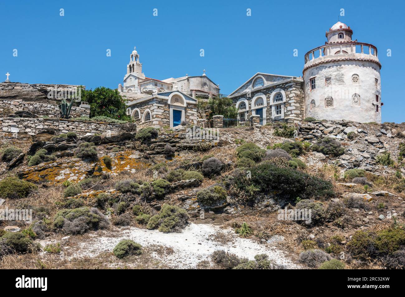A Group of Roadside Chapels in Tinos Stock Photo - Alamy