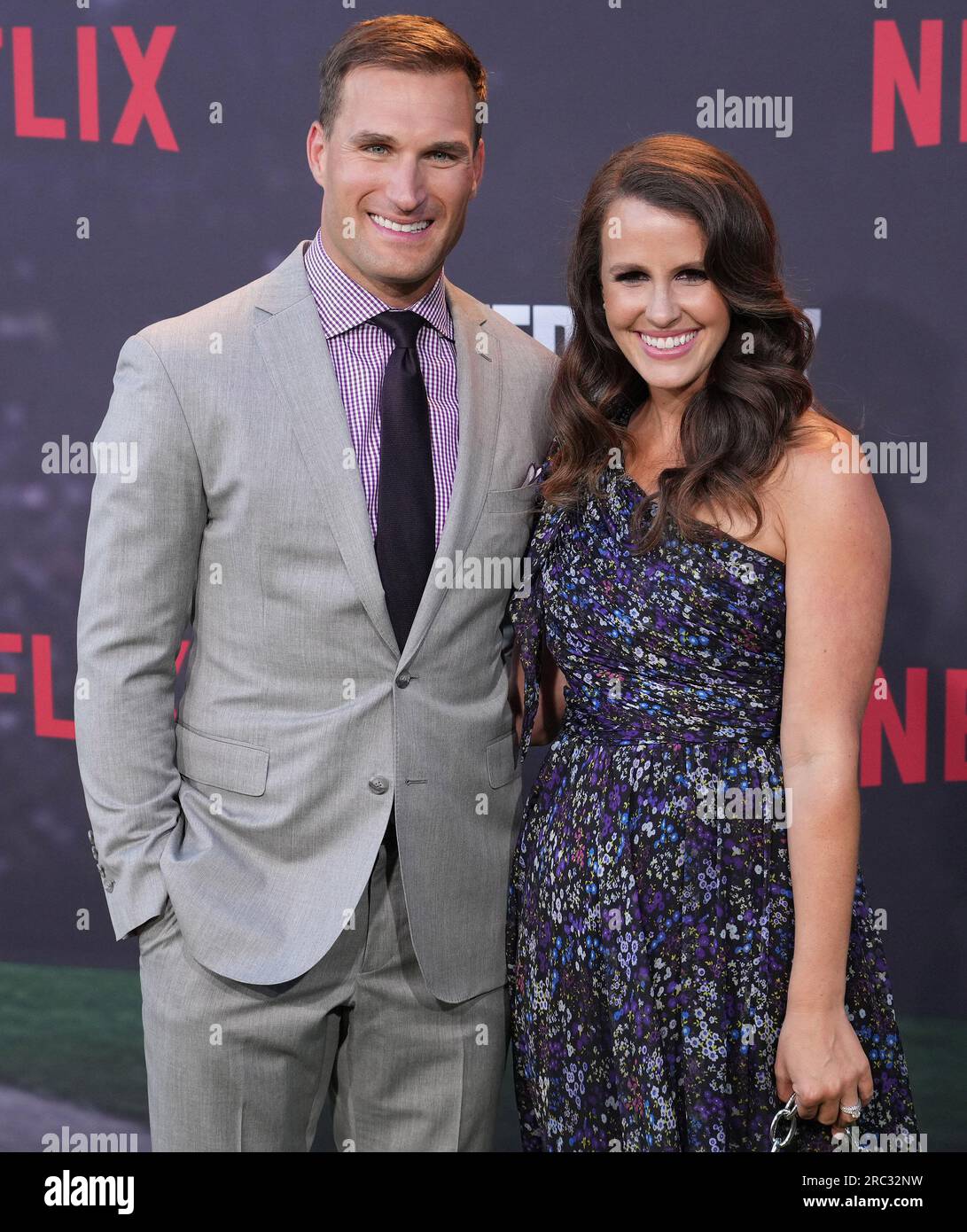 Los Angeles, USA. 11th July, 2023. (L-R) Football quarterback Minnesota ...