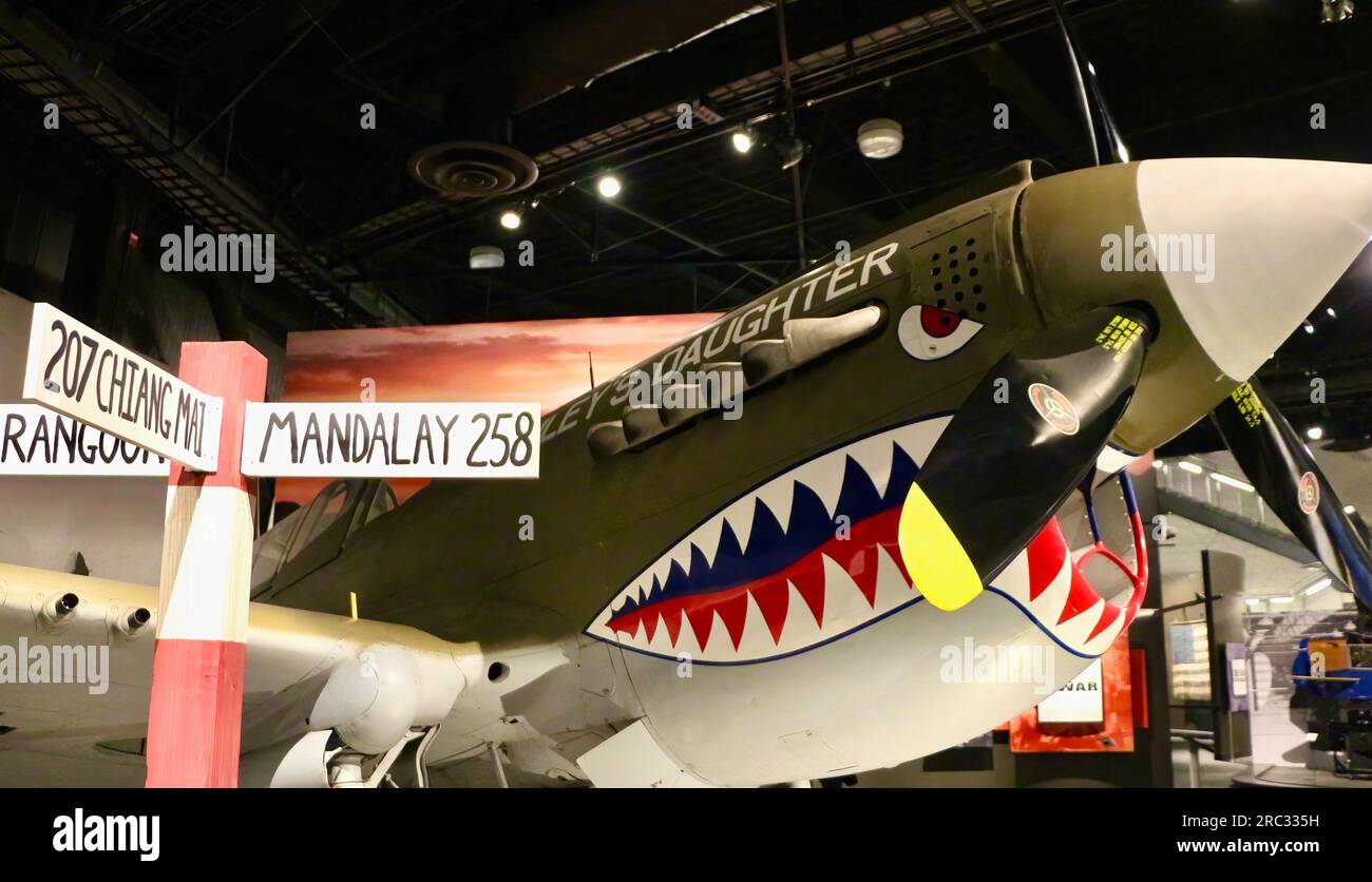 Curtiss P-40N Warhawk US Army Air Force Flying Tiger fighter plane The Museum of Flight Seattle ...