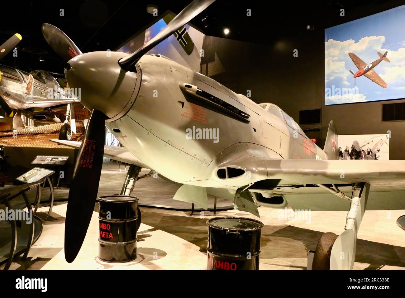 Yakovlev Yak-9U Frank Russian WW2 fighter plane on display at the ...