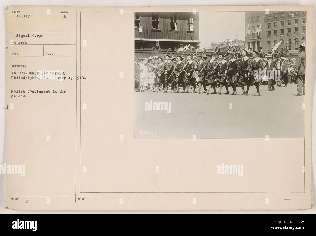 A Polish contingent participating in the Independence Day Parade in ...