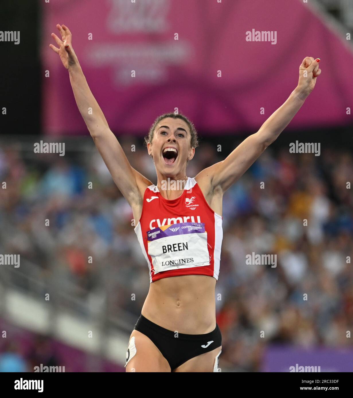 Birmingham, England. 2 August 2022. Olivia Breen of Wales during the ...