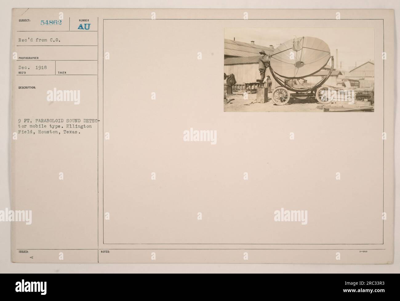 9 ft paraboloid sound detector hi-res stock photography and images - Alamy