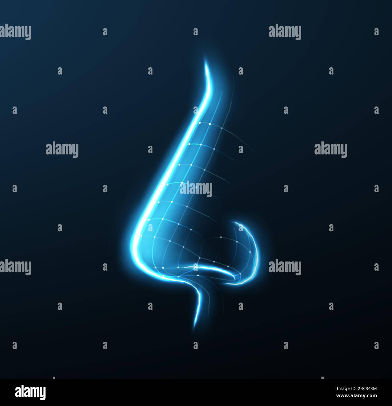 Nose and anatomy and 3d Stock Vector Images - Alamy