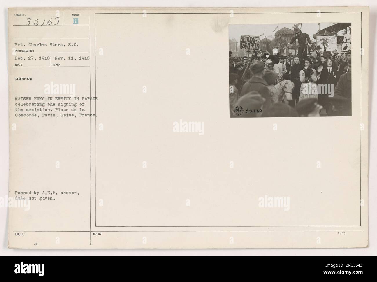 "Pvt. Charles Stern from the Signal Corps participates in a parade in ...