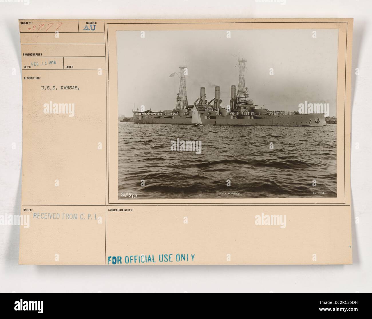 Uss kansas during world war 1 hi-res stock photography and images - Alamy