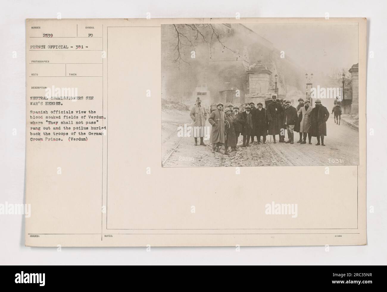 Neutral commissioners from Spain visiting the blood-soaked fields of ...