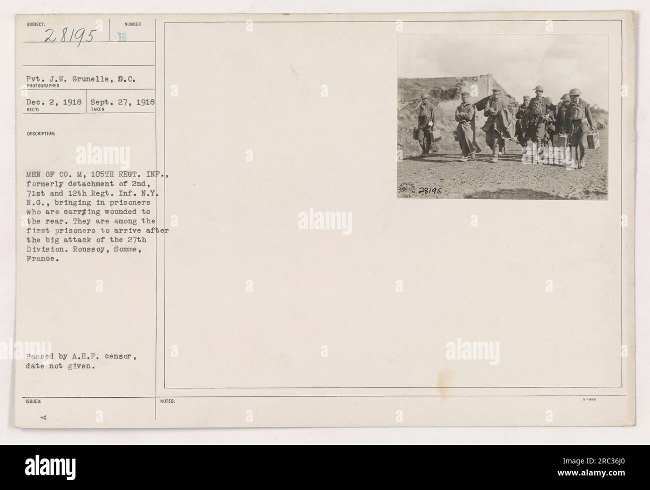 105th regt inf hi-res stock photography and images - Alamy