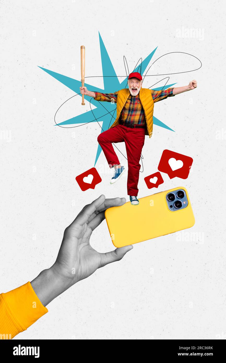 Baseball player collage element hi-res stock photography and images - Alamy